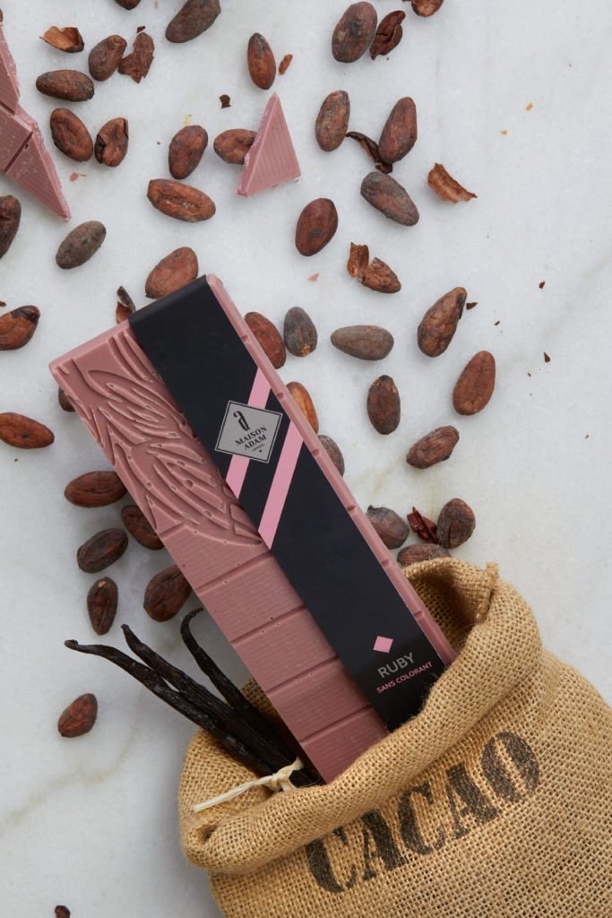 Tablette chocolat ruby – Maison Adam